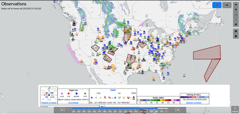 Cross Country Flight Planning with Weather Charts