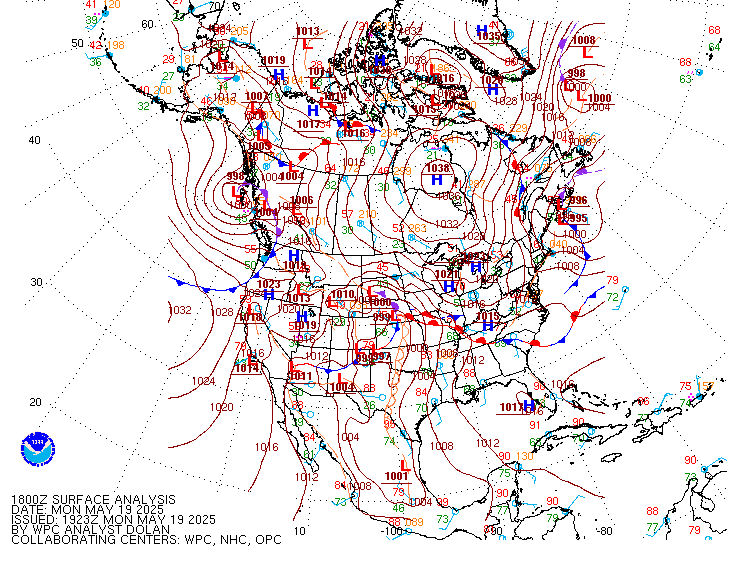 Cross Country Flight Planning with Weather Charts