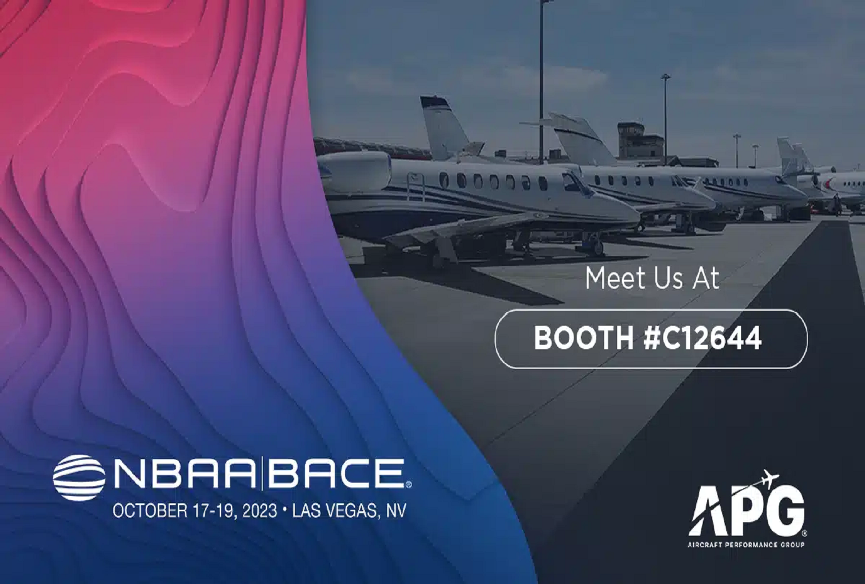 Join APG at NBAA-BACE 2023 - Aircraft Performance Group