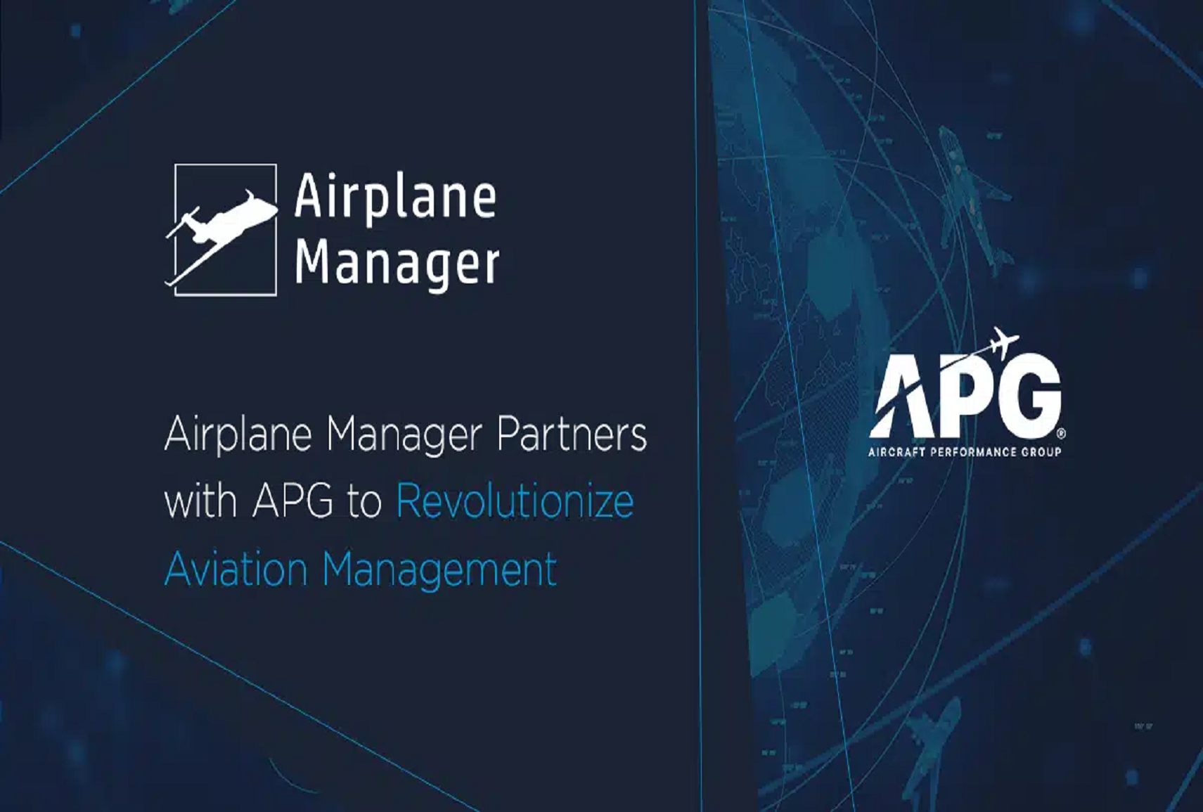 Airplane Manager Partners with APG - Aircraft Performance Group
